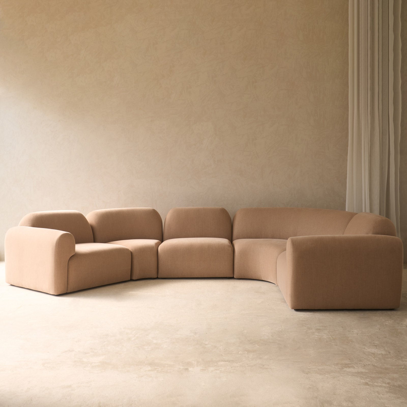 Bulky Modular Sofa | 5 Seater - Sepia (370cm) – Originals Furniture