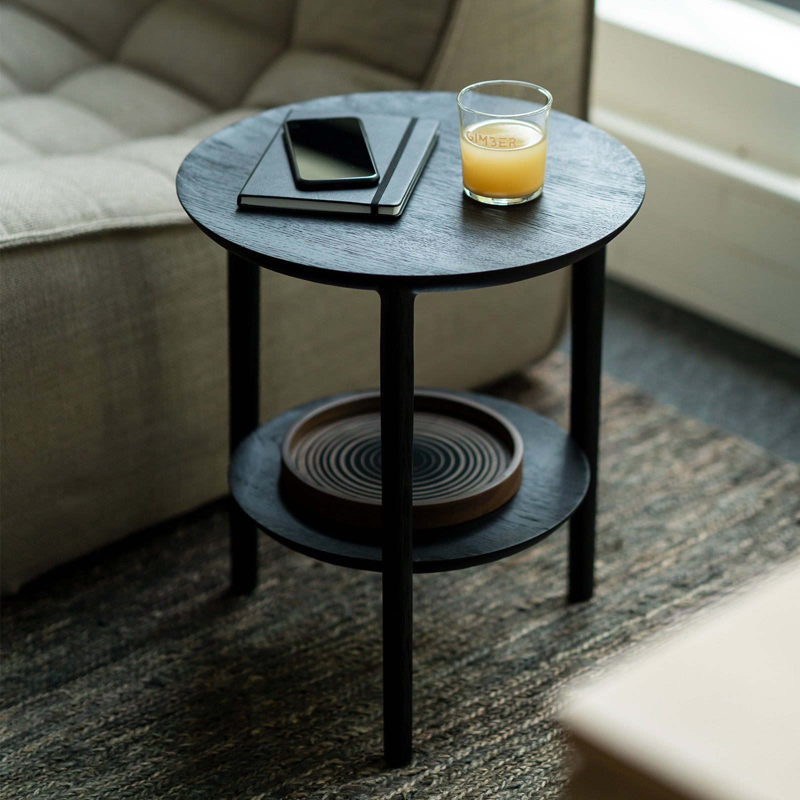 Bok Side Table | Black (43cm) – Originals Furniture