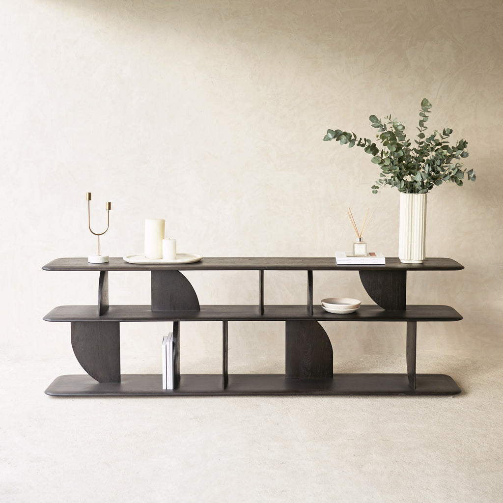 Ethnicraft Geometric Console | Teak - Dark Stain – Originals Furniture