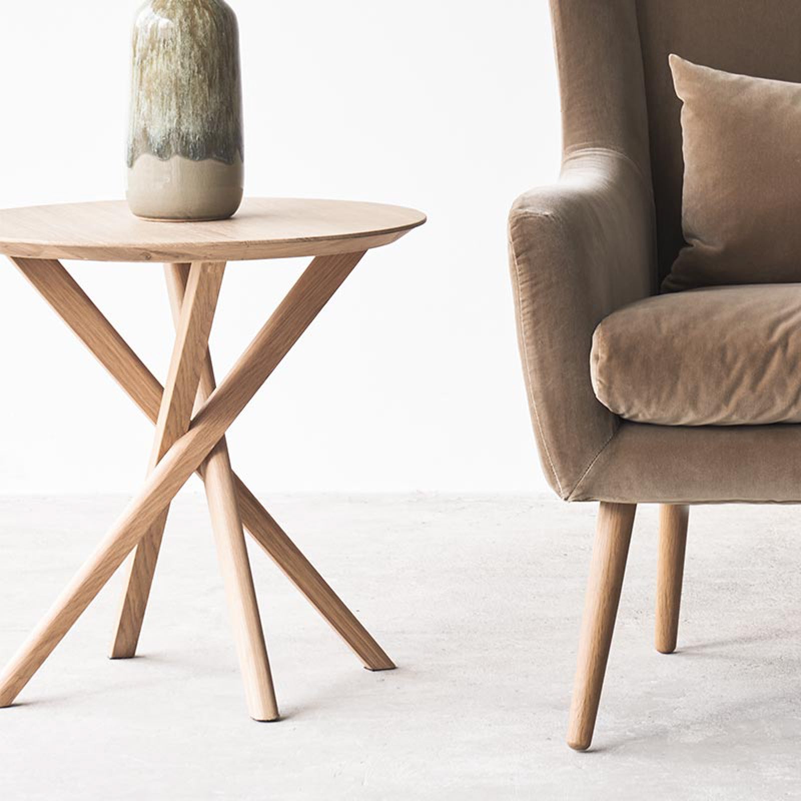 Mikado Side Table | Oak (50cm) – Originals Furniture