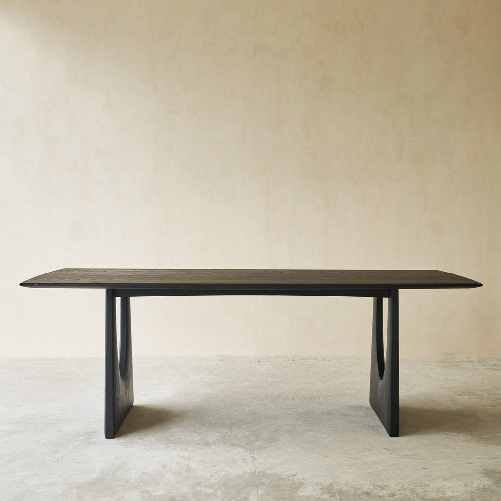 Geometric Dining Table | Oak - Black – Originals Furniture