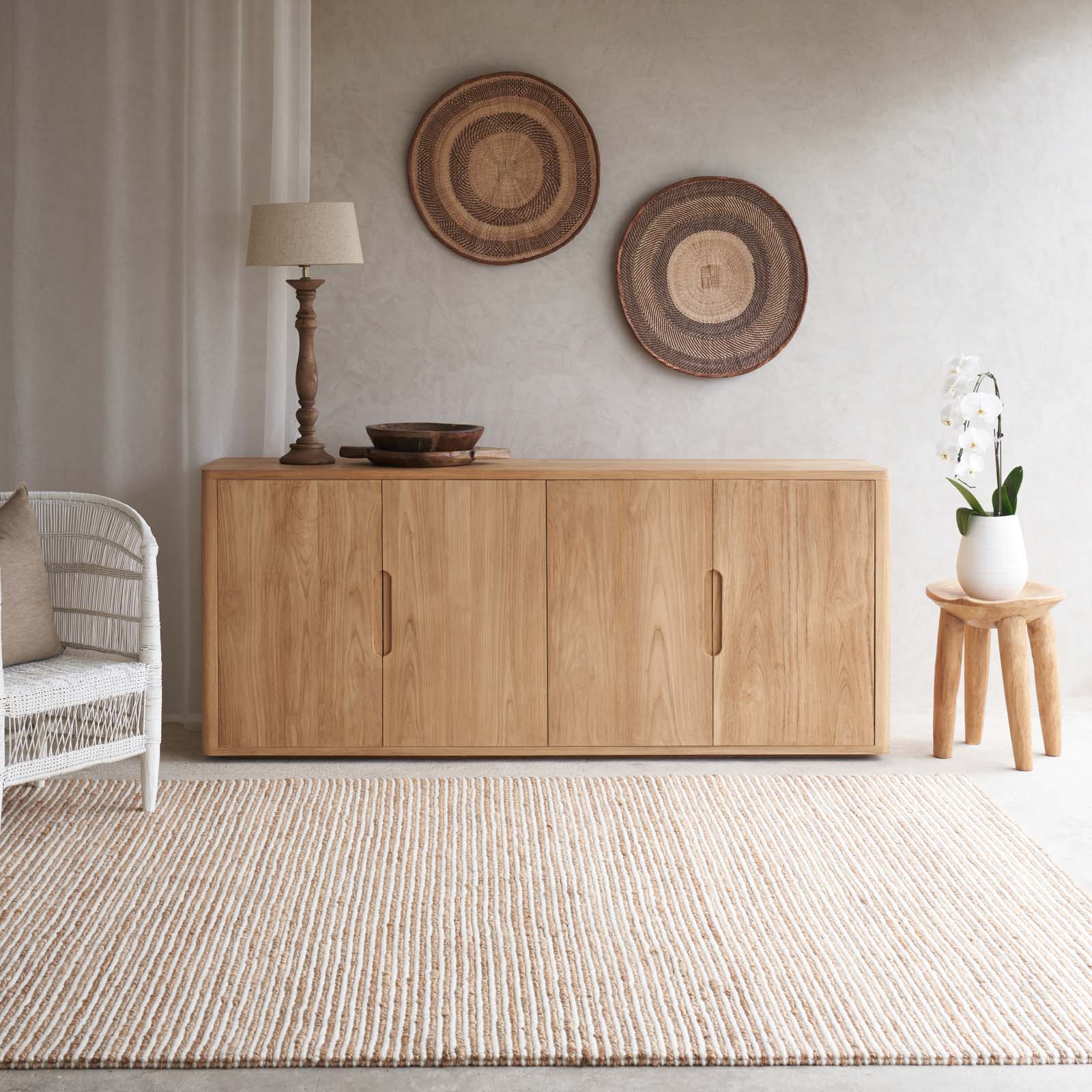 Java Sideboard | 4 Doors - Old Teak Natural (200cm) – Originals Furniture