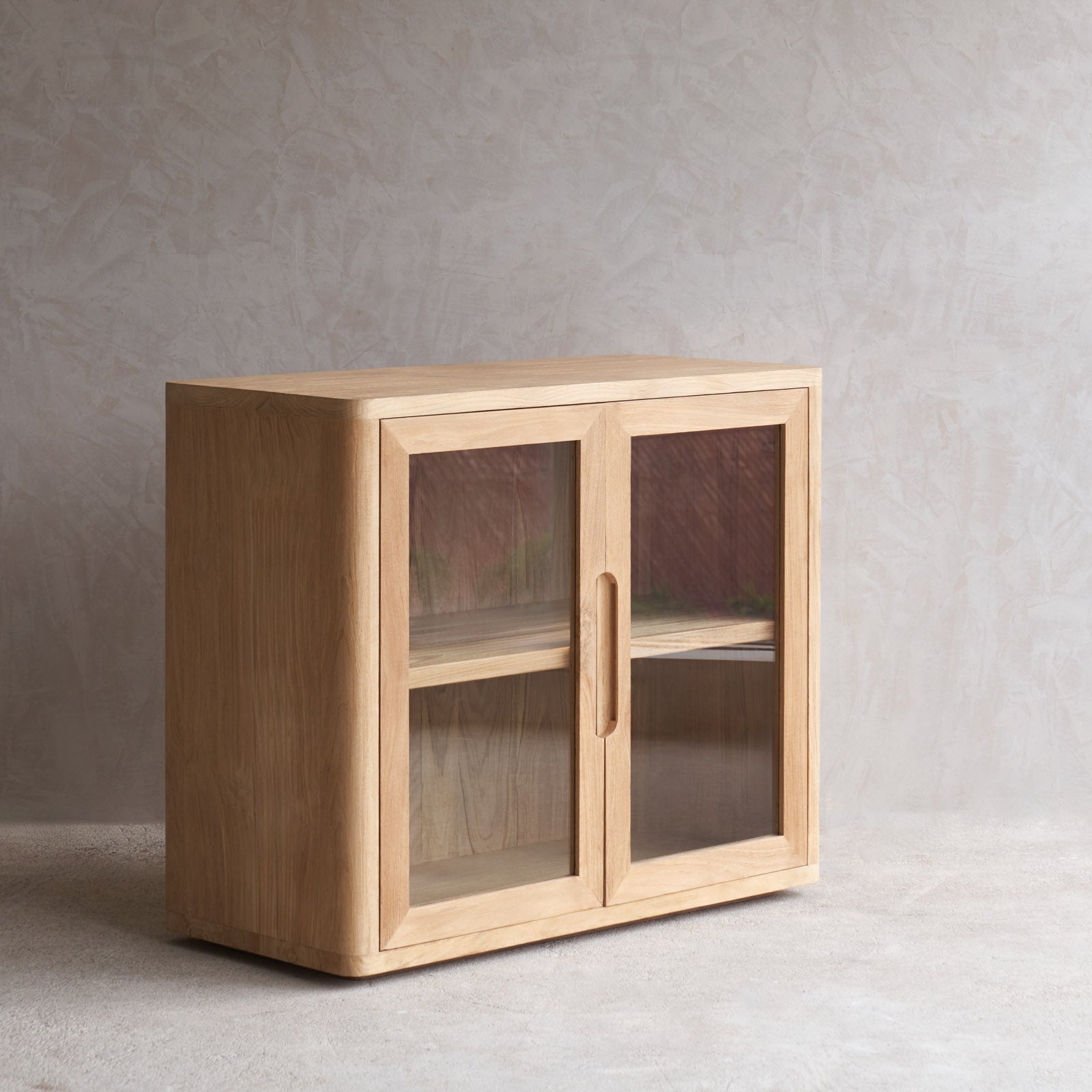 Java Sideboard | 2 Glass Doors - Old Teak Natural (100cm) – Originals Furniture