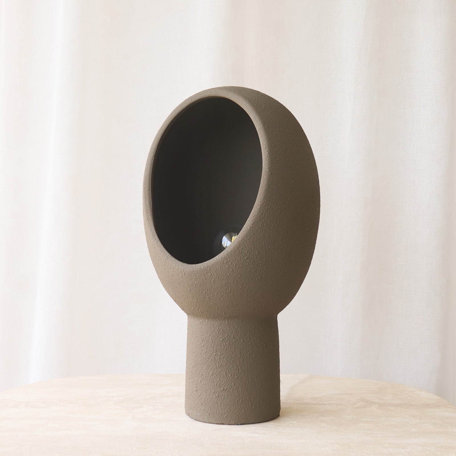 Home Accessories | Dark Brown Small Monk Table Lamp – Originals Furniture