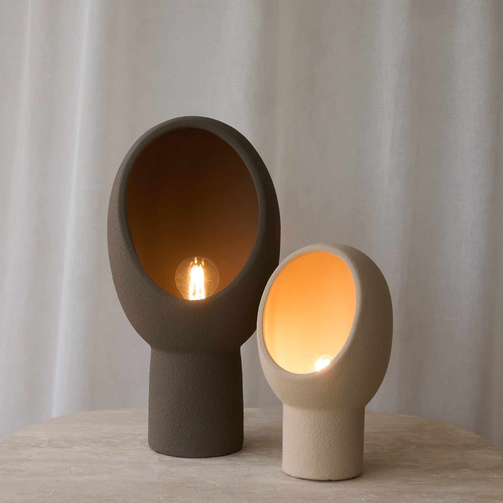 Home Accessories | Dark Brown Small Monk Table Lamp – Originals Furniture