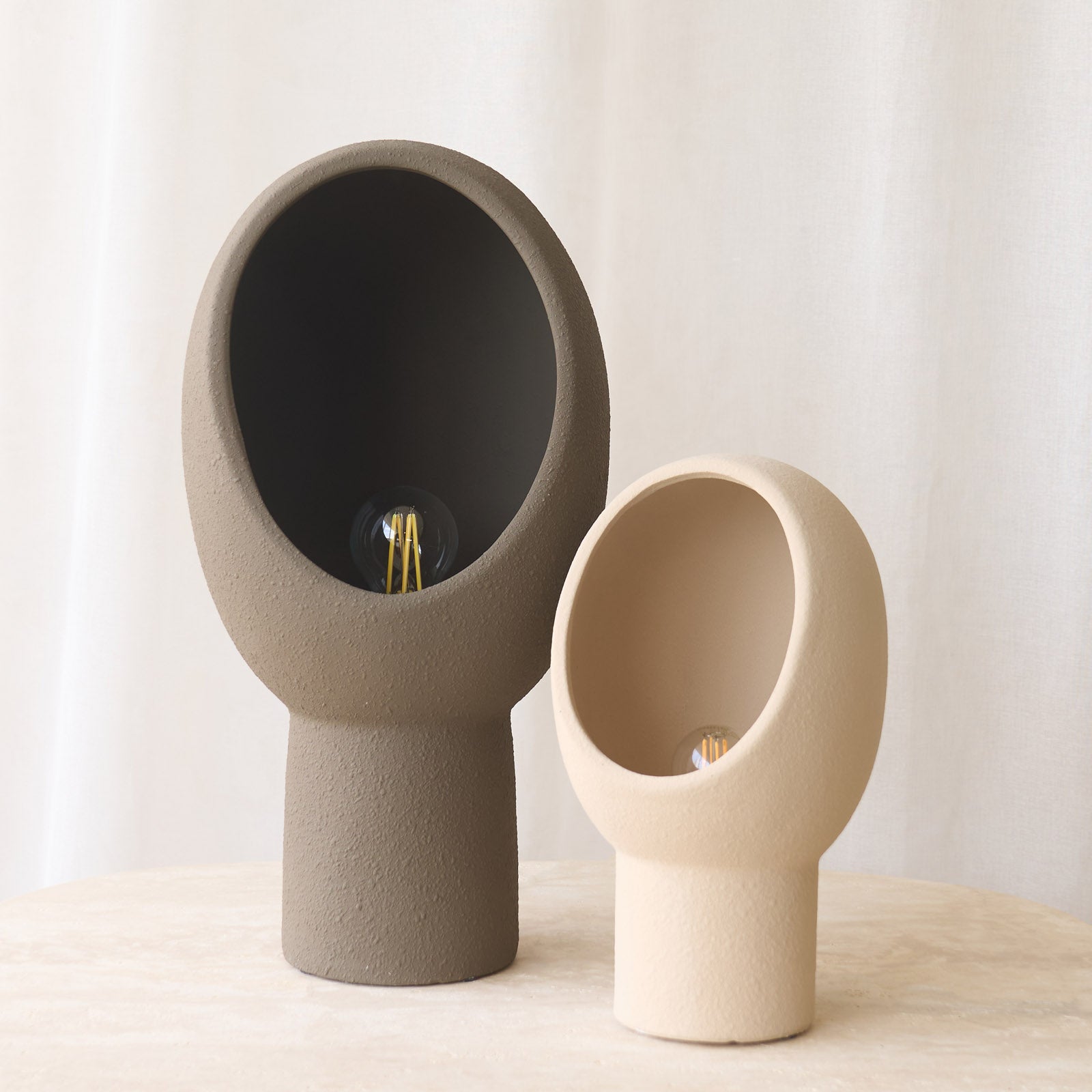 Home Accessories | Dark Brown Small Monk Table Lamp – Originals Furniture