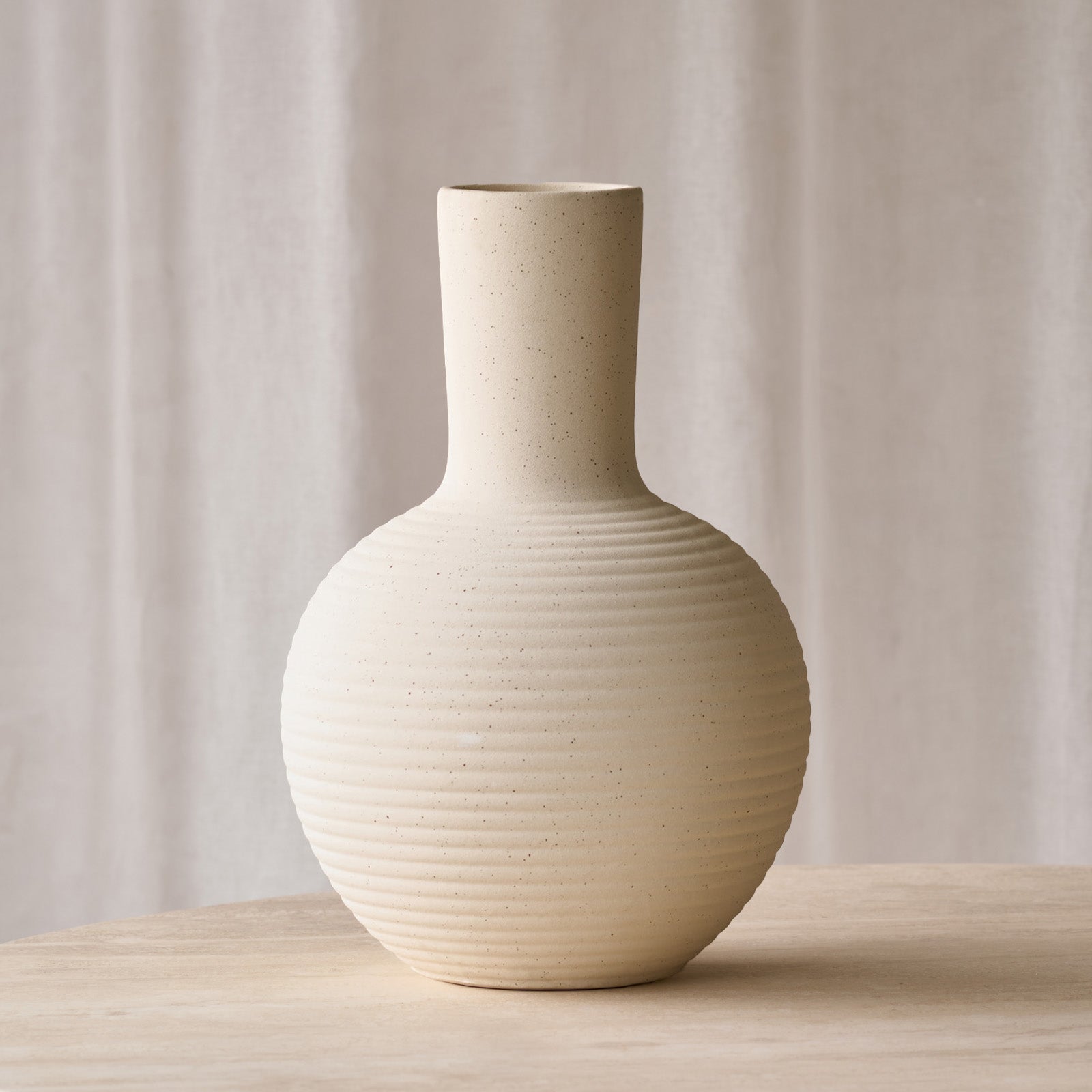 Home Accessories | Matt Cream Ulloa Ceramic Vase – Originals Furniture