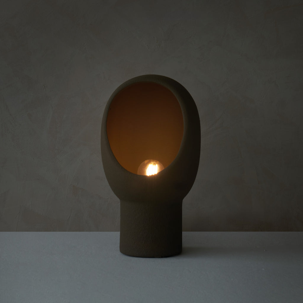 Home Accessories | Dark Brown Small Monk Table Lamp – Originals Furniture