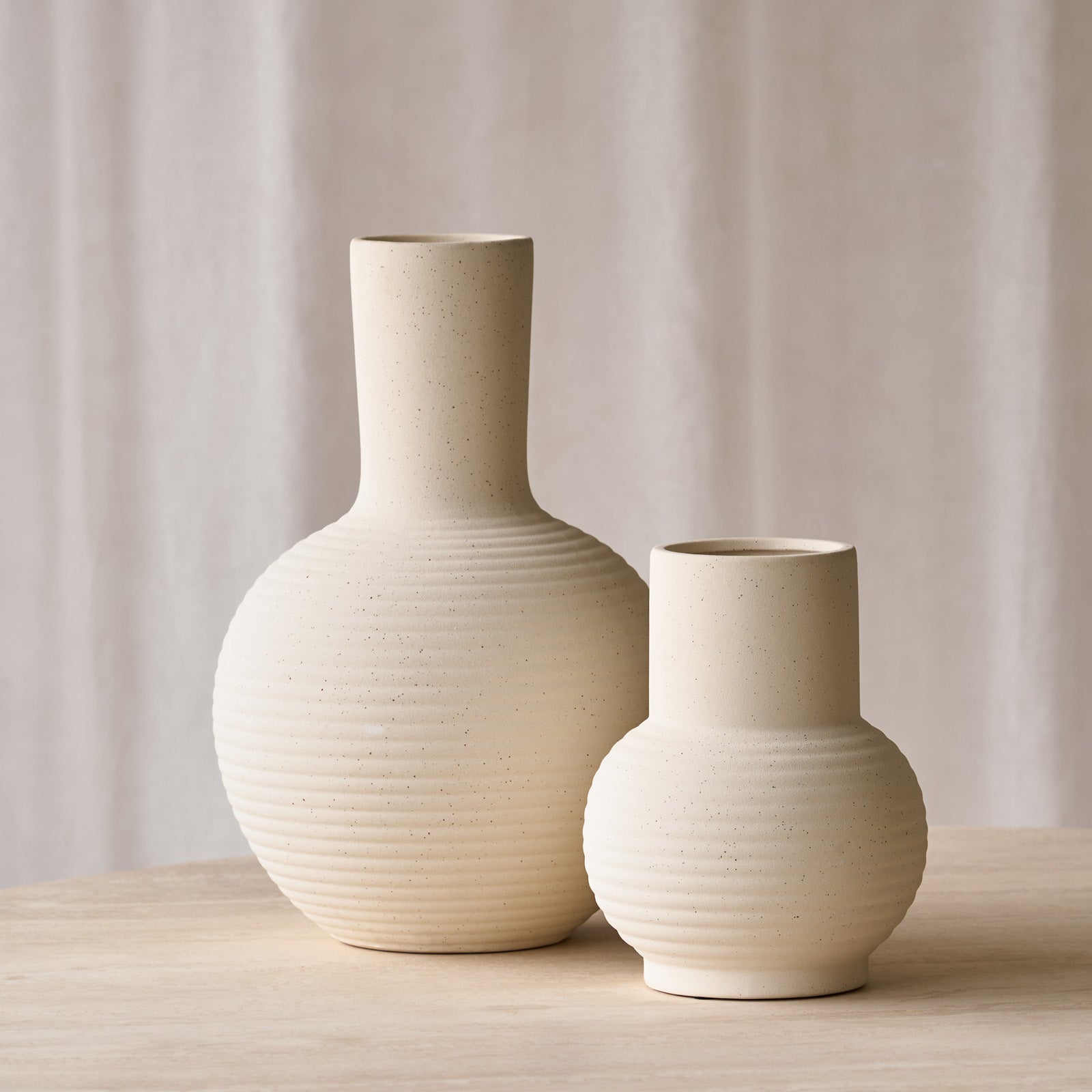 Home Accessories | Matt Cream Ulloa Ceramic Vase – Originals Furniture