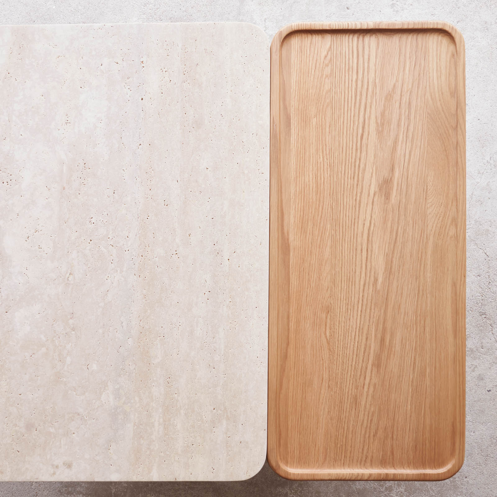 Duo Coffee Table | Travertine - Bespoke – Originals Furniture