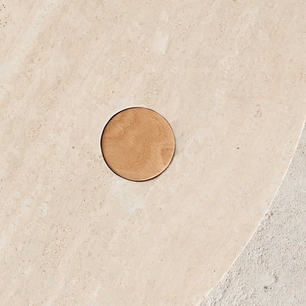 Pivot Side Table | Travertine & Oak Side Table in Singapore – Originals ...