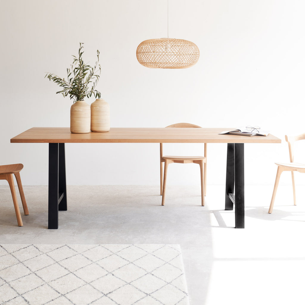 Dining Table | Oak with A-Frame Base – Originals Furniture