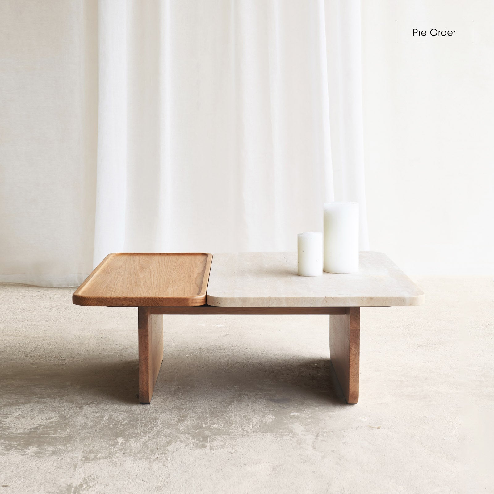 Duo Coffee Table | Travertine - Bespoke – Originals Furniture