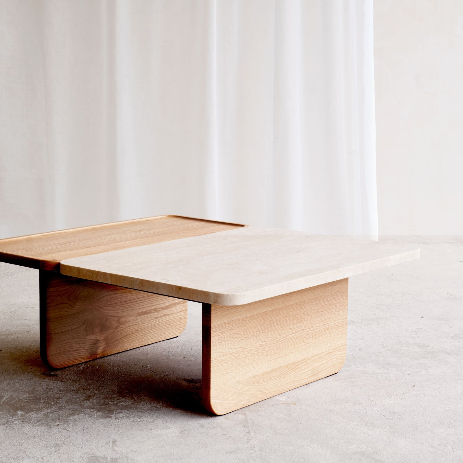 Duo Coffee Table | Travertine - Bespoke – Originals Furniture