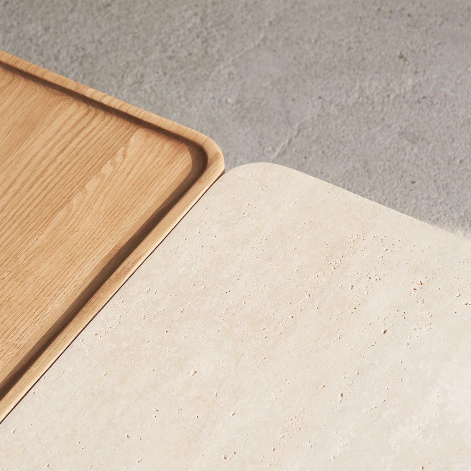 Duo Coffee Table | Travertine - Bespoke – Originals Furniture