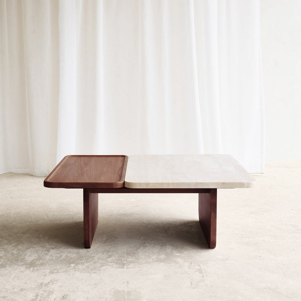 Duo Coffee Table | Travertine - Bespoke – Originals Furniture
