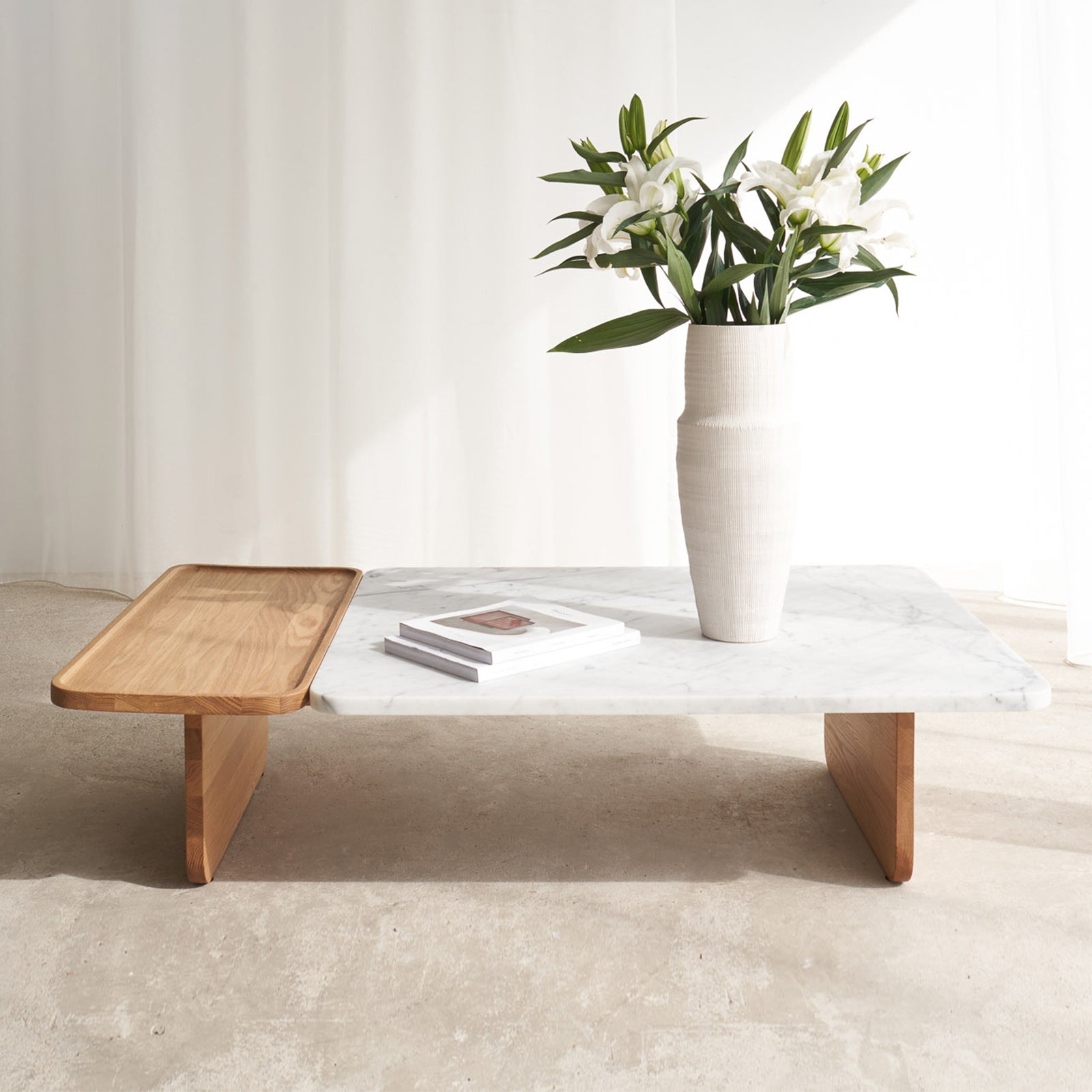 Duo Coffee Table | Marble & Oak – Originals Furniture