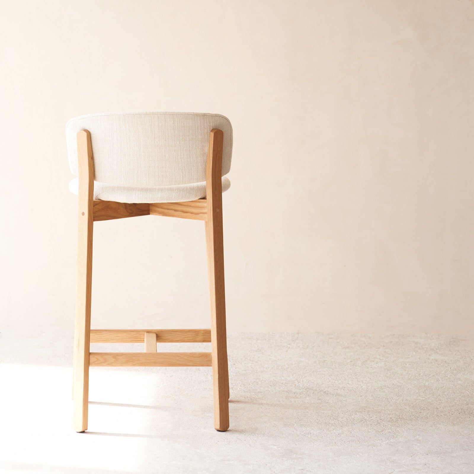 Pinta Fabric Counter Stool | Oak Frame - Gesso – Originals Furniture