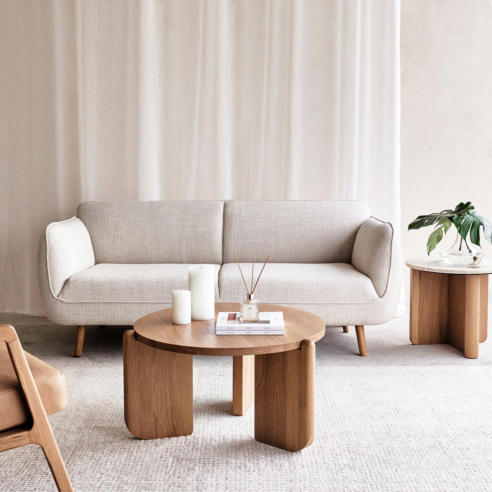 Native Coffee Table | Oak Top with Oak Base – Originals Furniture