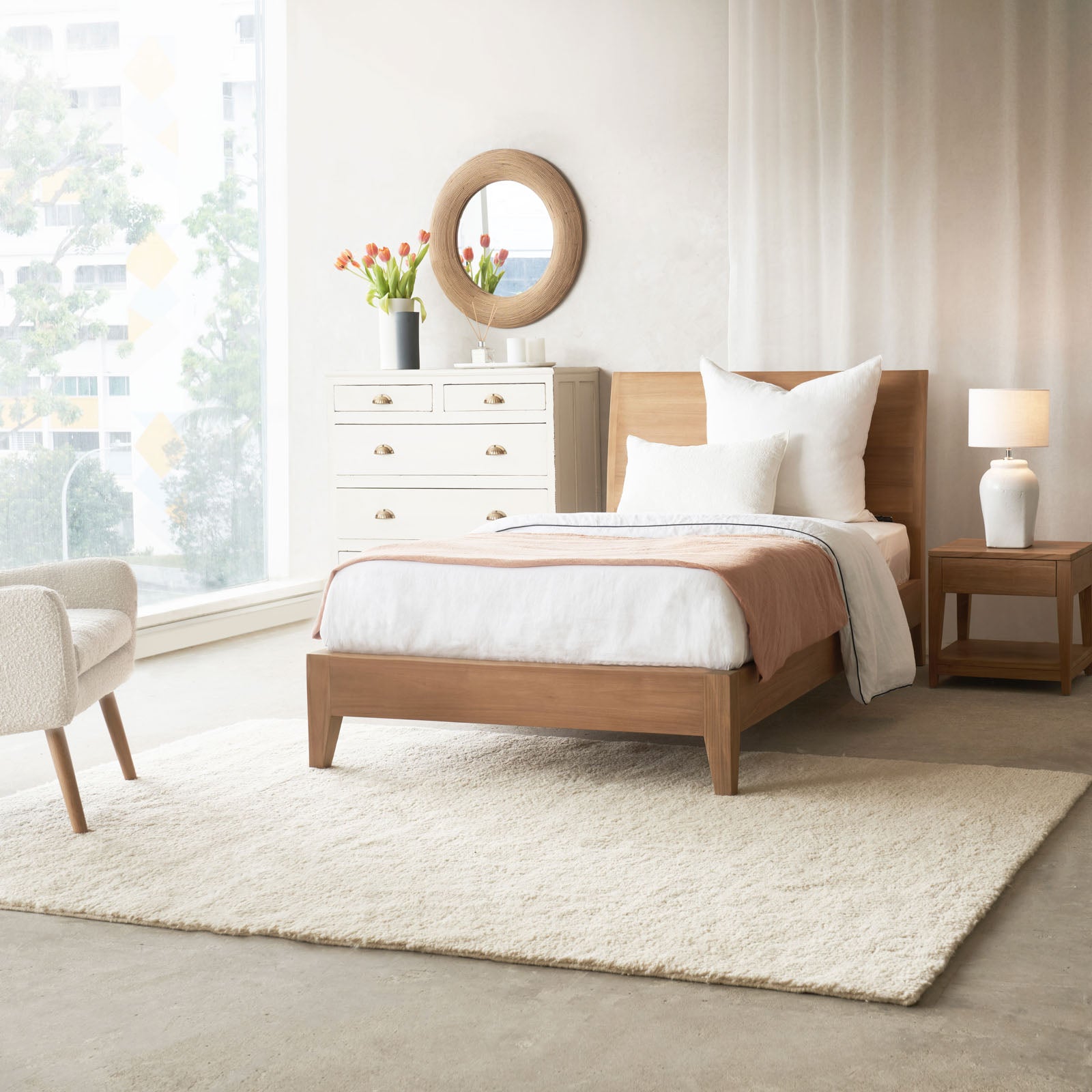 Arc Bed Frame | Teak (Single) – Originals Furniture