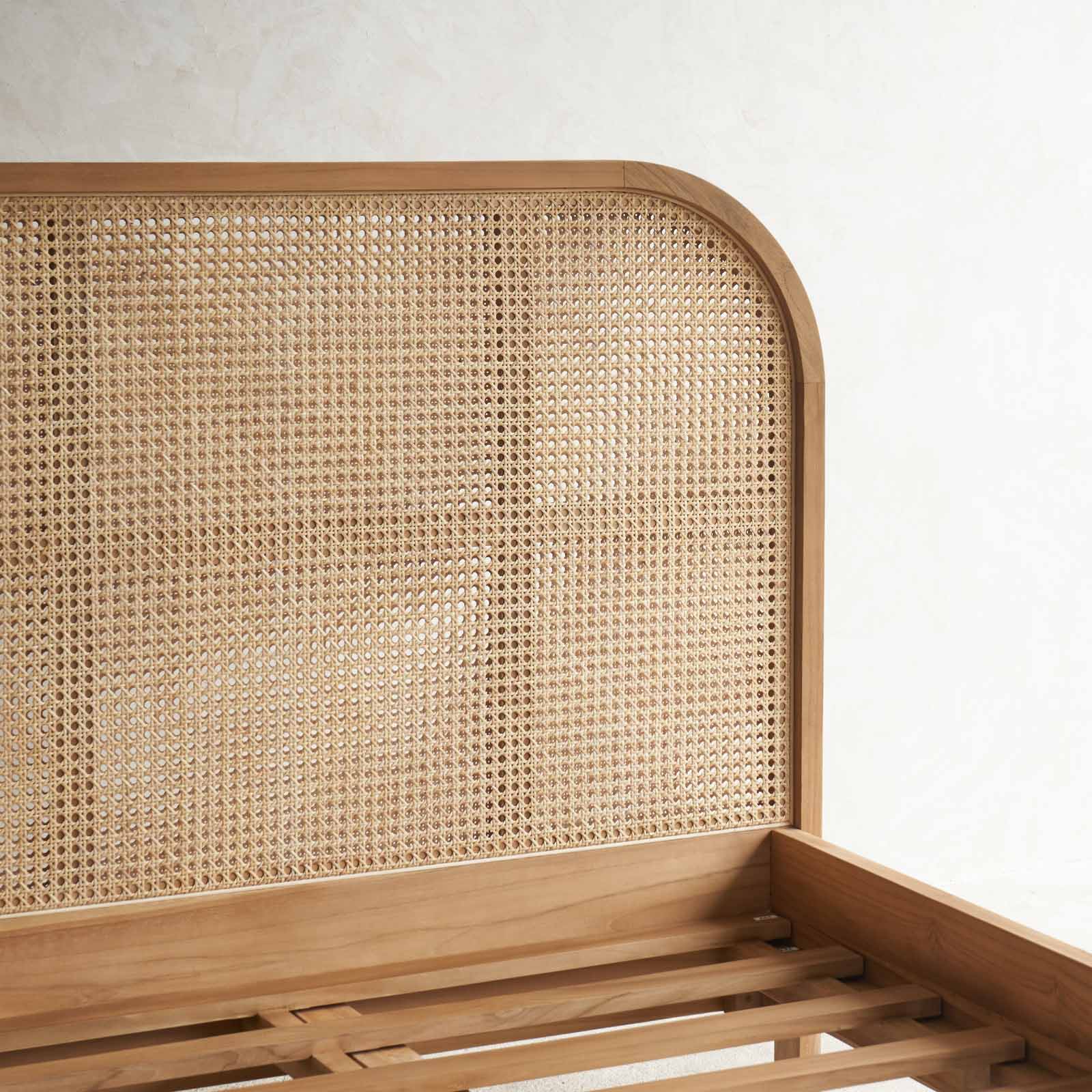 Luna Bed Frame | Teak - Natural (Single) (Without Footboard ...