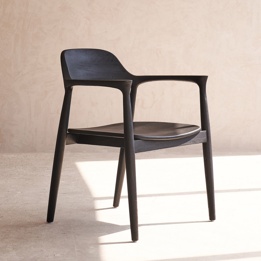 Raku Dining Chair | Teak - Black – Originals Furniture