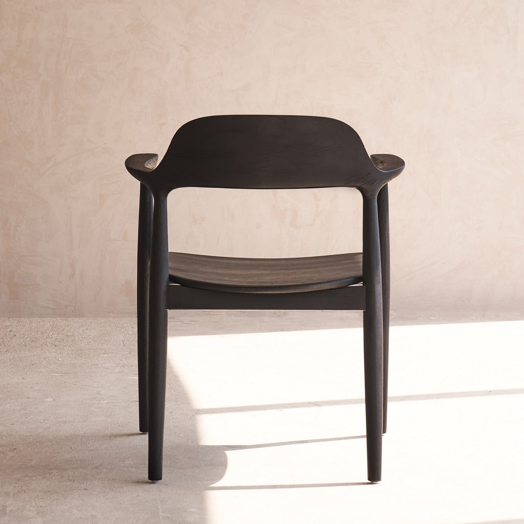 Raku Dining Chair | Teak - Black – Originals Furniture