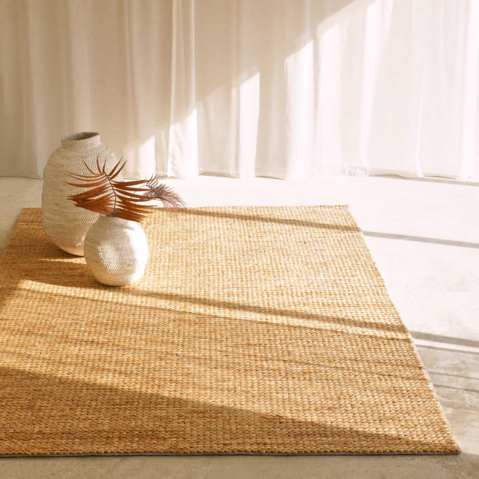 Andrea Large Knot Hemp Rug | Natural – Originals Furniture