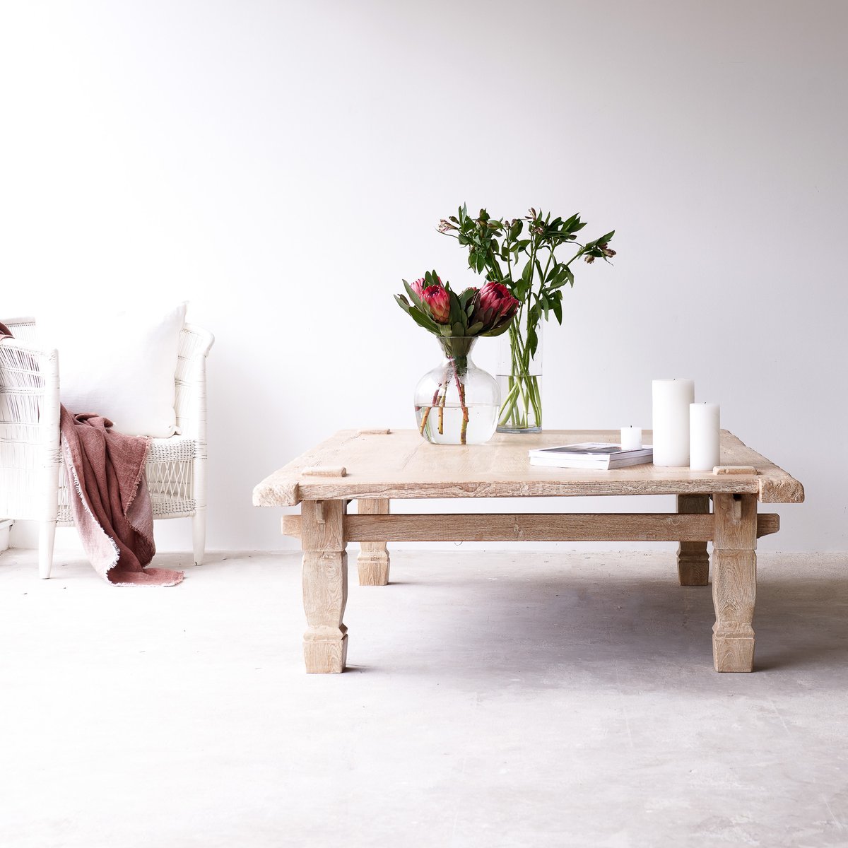 Weaving Coffee Table | Original - Whitewash (Approx. 185cm) – Originals ...