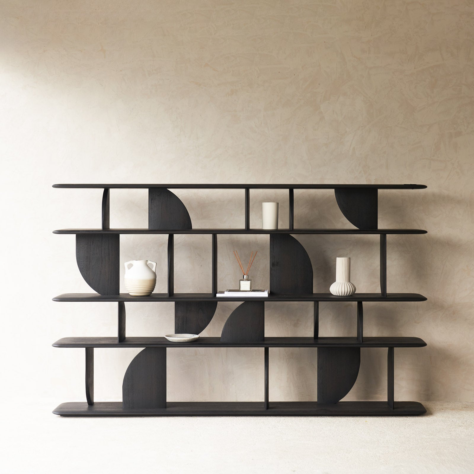 Ethnicraft Geometric Rack | Teak - Dark Stain – Originals Furniture