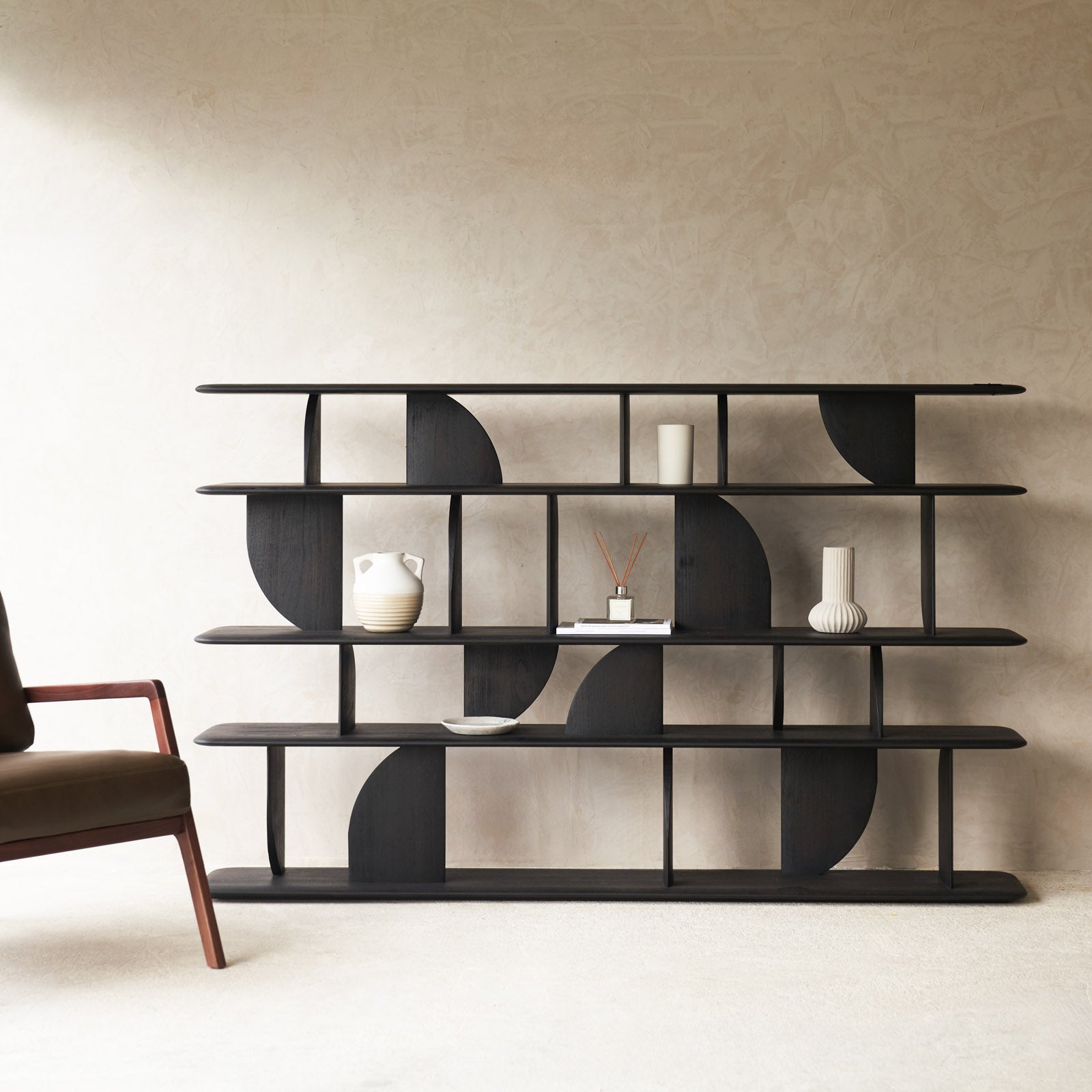 Ethnicraft Geometric Rack | Teak - Dark Stain – Originals Furniture