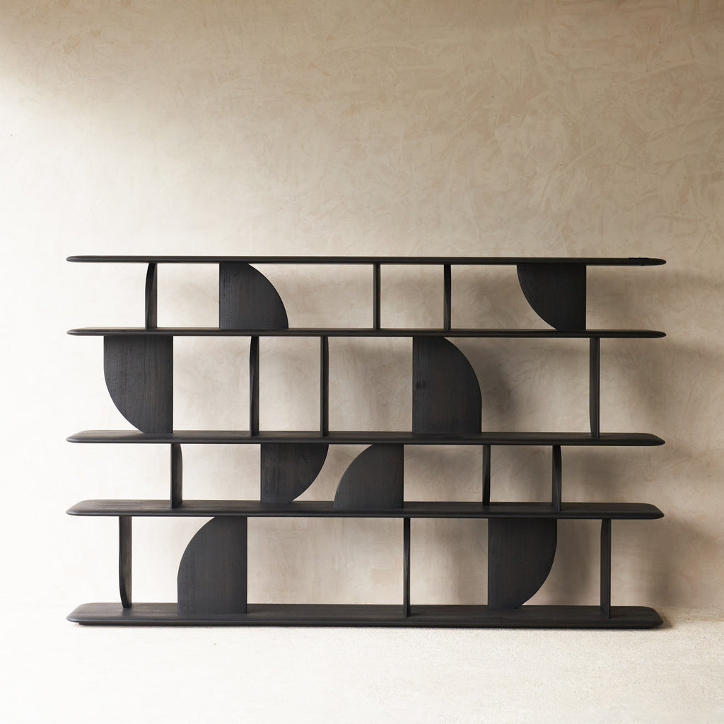 Ethnicraft Geometric Rack | Teak - Dark Stain – Originals Furniture