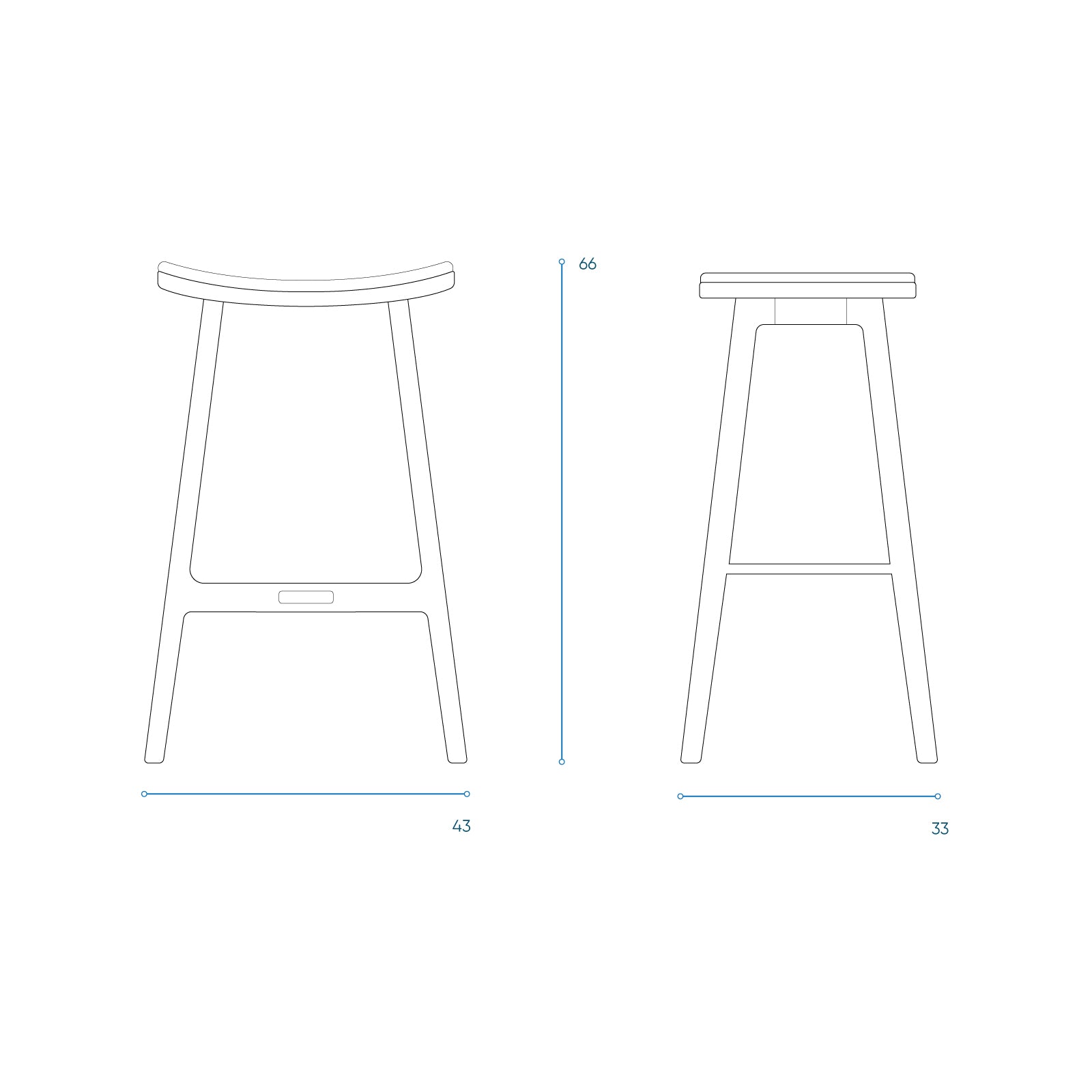 Odd Leather Counter Stool | Oak – Originals Furniture