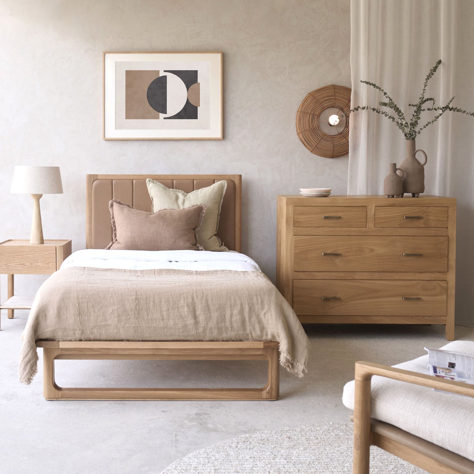 Hover Bed Frame | Oak - Pecan (Singapore Super Single) – Originals ...