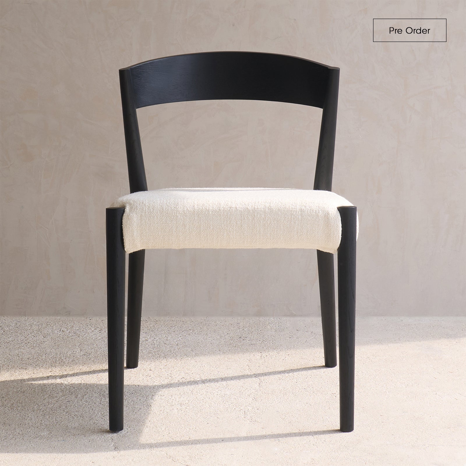 Ronda Dining Chair | Black Frame - Bespoke Fabric – Originals Furniture