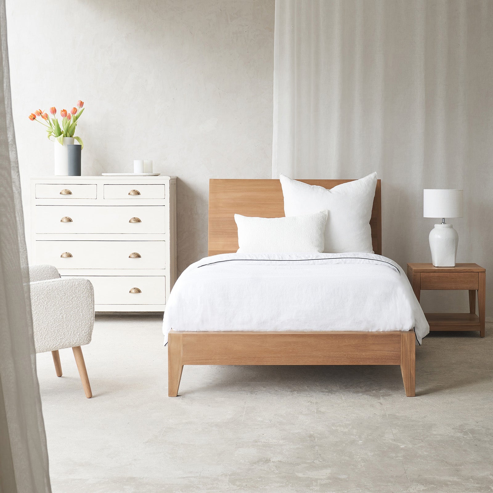 Arc Bed Frame | Teak (Single) – Originals Furniture