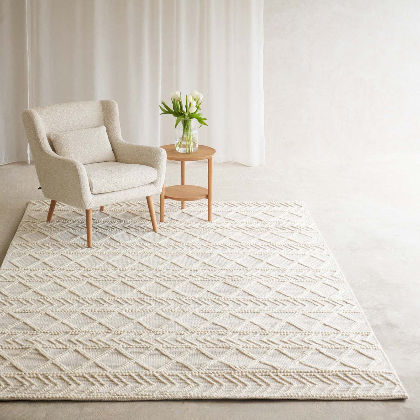 Kai Wool Rug | Natural White – Originals Furniture