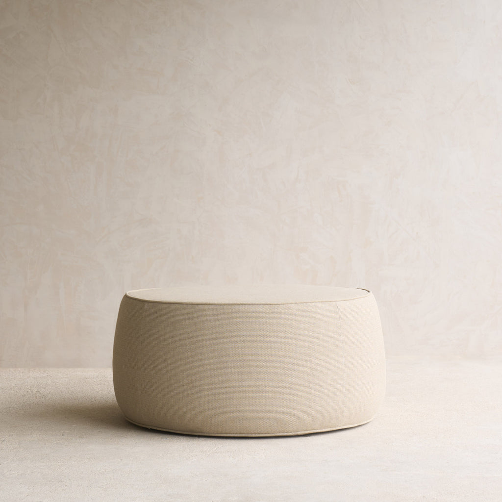 Irena Outdoor Pouf | Large - Ivory (77cm) – Originals Furniture