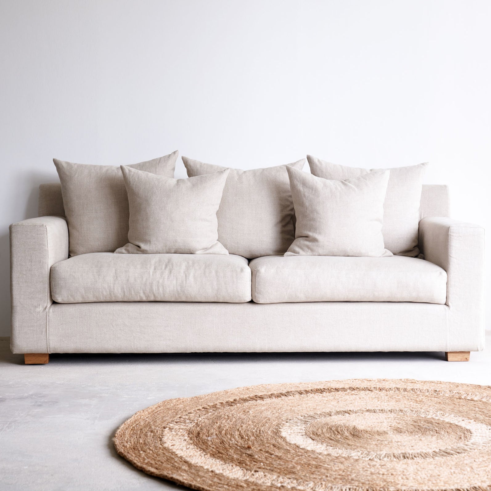 3 Seater Natural Fabric Sofa | Sofas & Armchairs | Originals Furniture