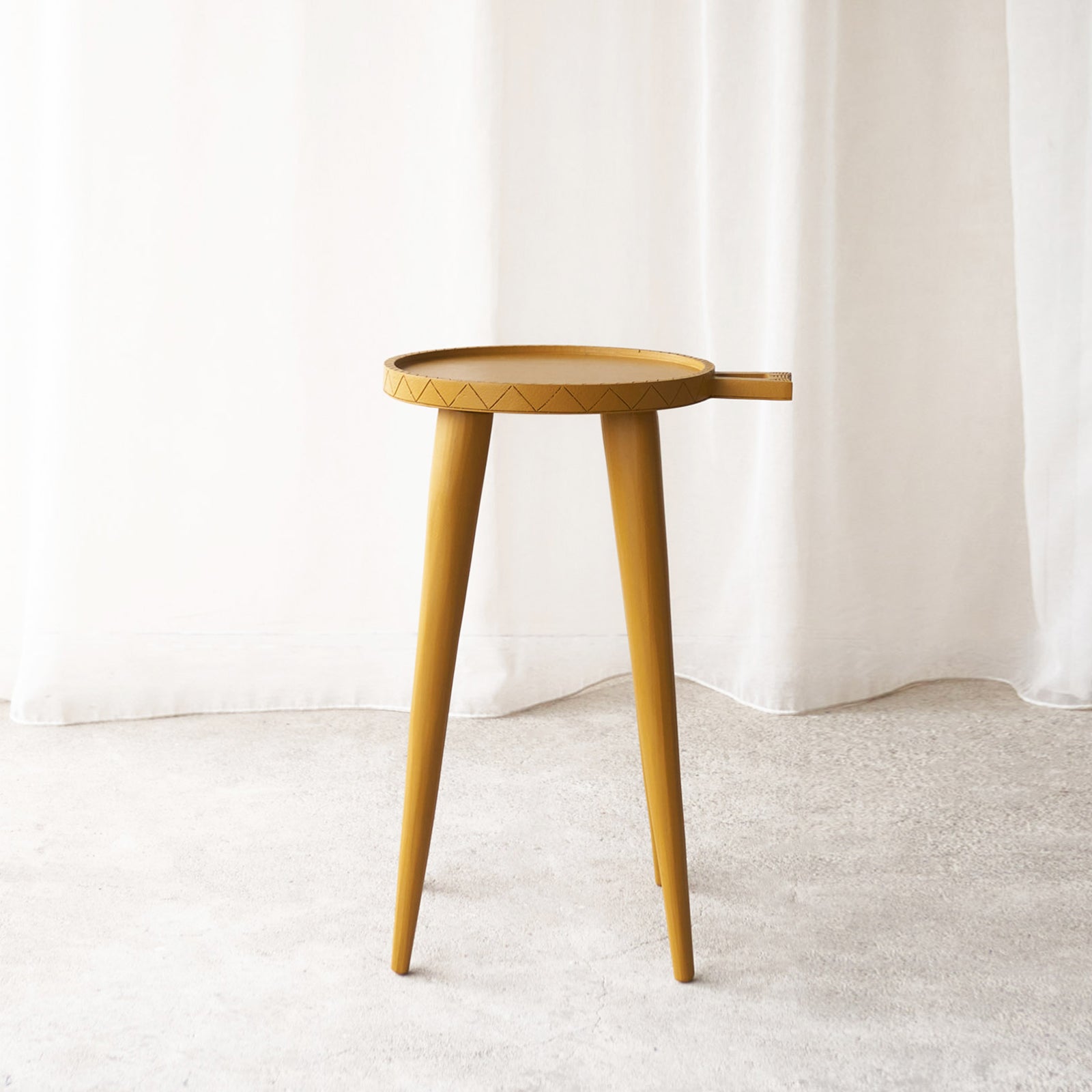 Unique Tribal Home Accessories | Yellow Tray Side Table - From $480 ...