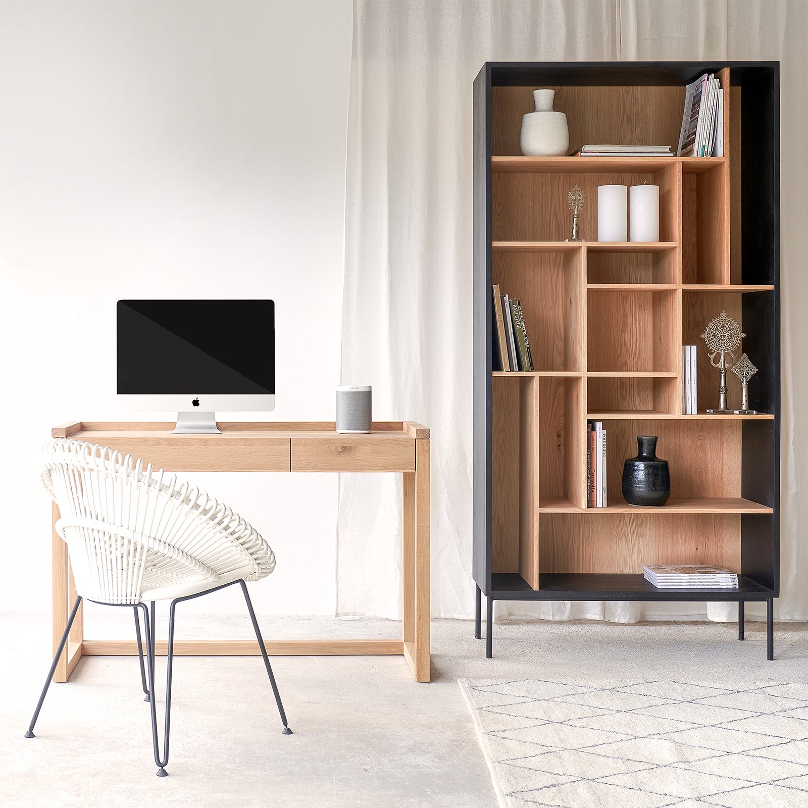 Ethnicraft Oak Desk | Frame – Originals Furniture