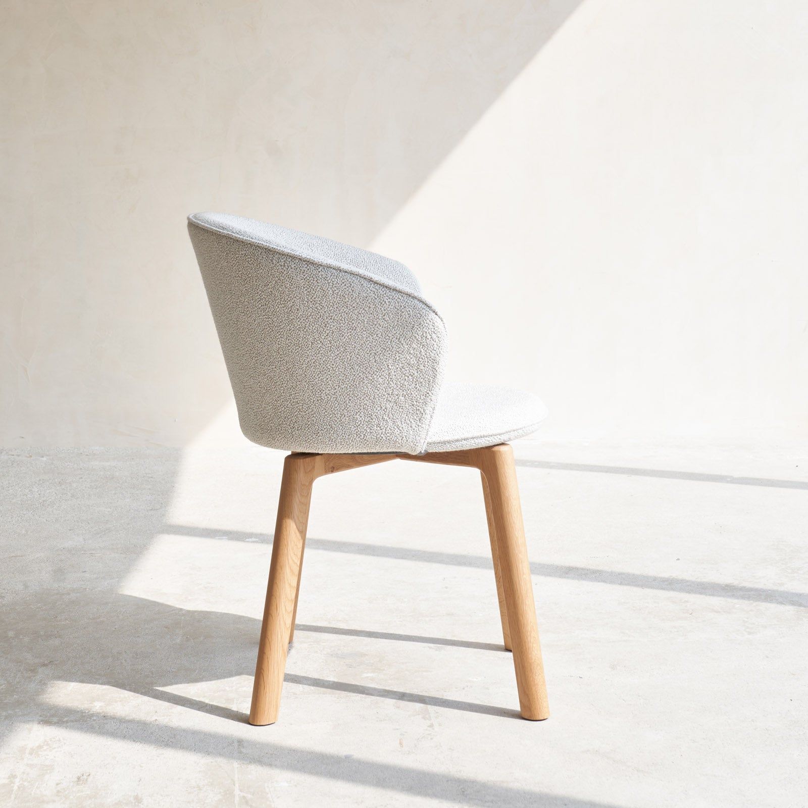 Glide Dining Chair | Oak - Bespoke Fabric – Originals Furniture